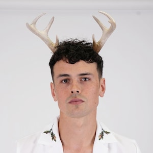 Saltburn White Jacket and Antlers Set Shirt Cosplay Quick Costume ...