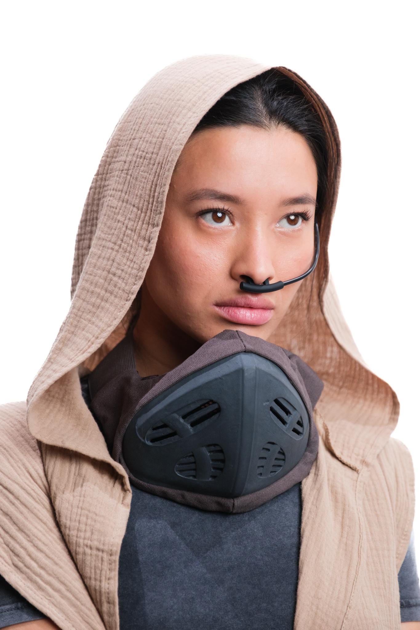 Black Nose Cannula Piece Tube Sand Noodle Mask Cosplay Costume Still ...