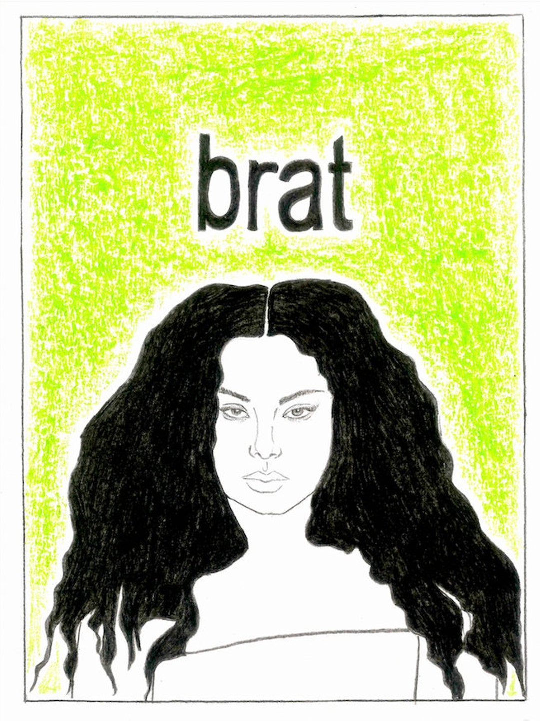 Print Charli XCX Brat Summer Illustration Charli XCX Brat Wall Art ...