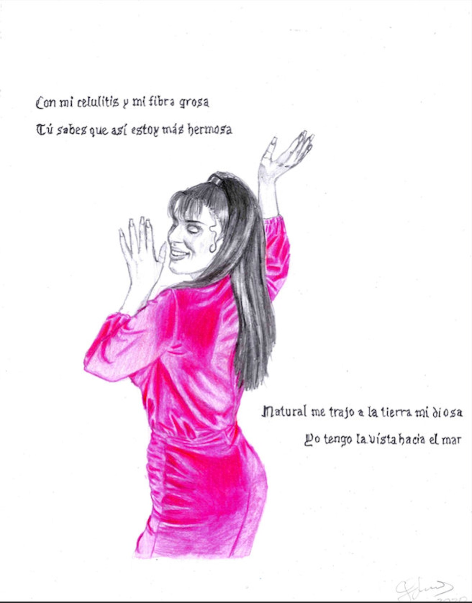 Print Art Nathy Peluso Illustration Latin Music - Etsy