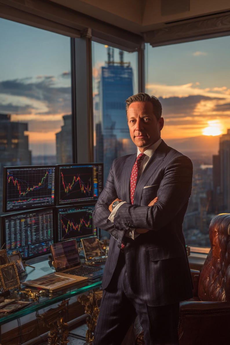 Custom CEO Executive Portrait Personalized Face Swap Corporate Office Wall Art Luxury Style Gift ...