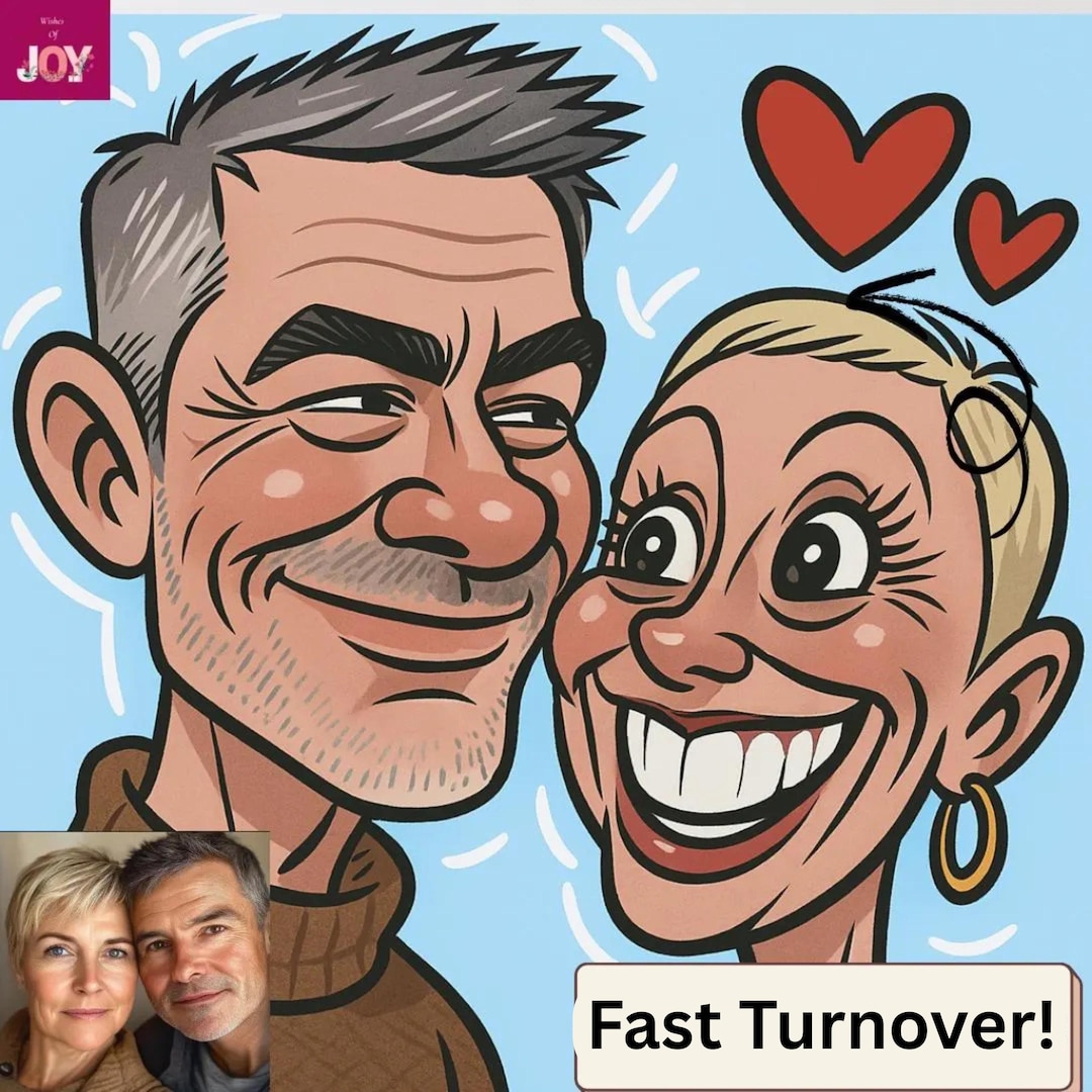 Caricature Portrait, Custom Ugly Portrait, Hilarious Line Drawing, Pet ...