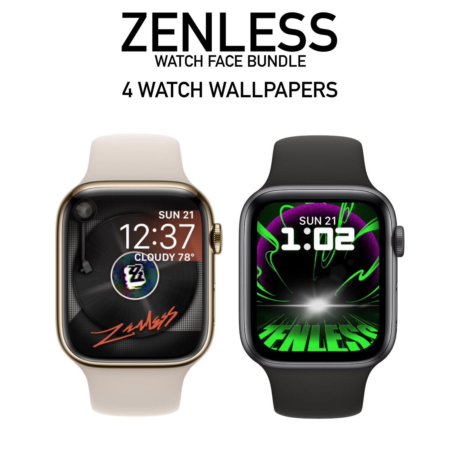 Zenless Watch Face Bundle | 4 Watch Faces | Apple Watch Wallpaper ...