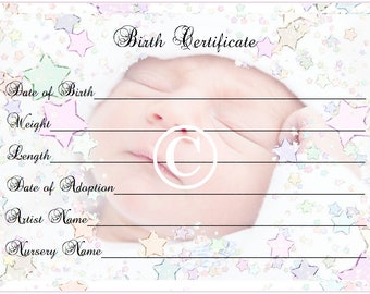 Birth certificate | Etsy