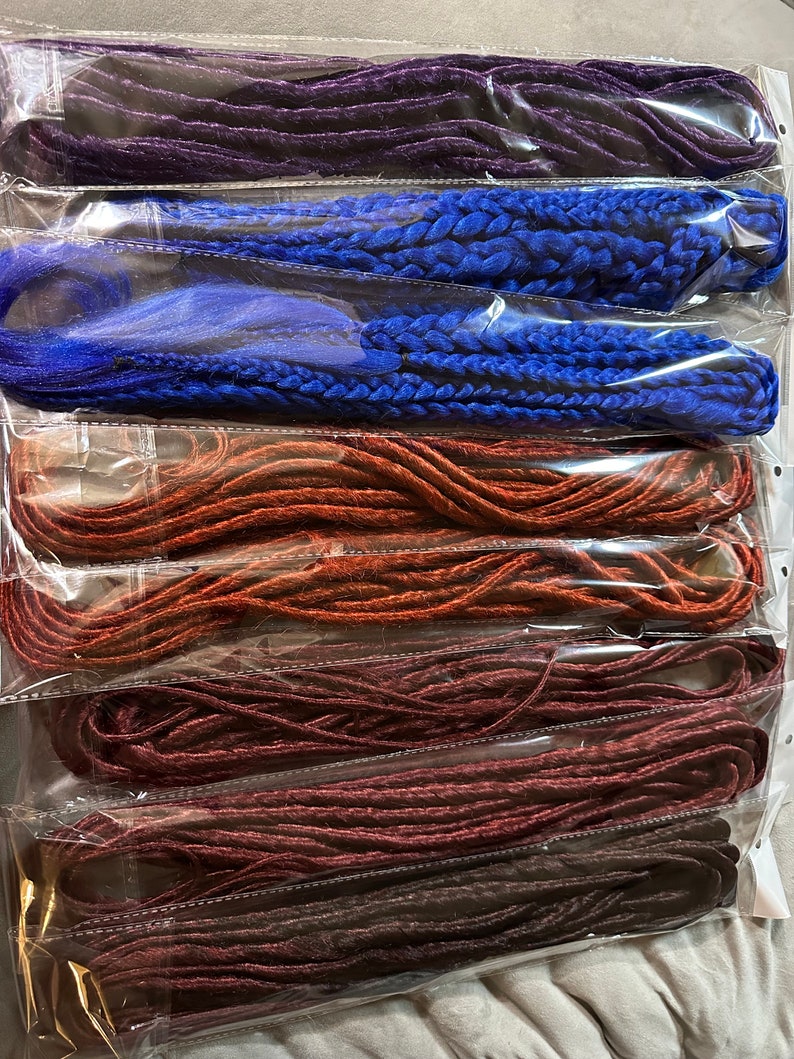 DE Dread Lock Extensions Made to Order - Etsy