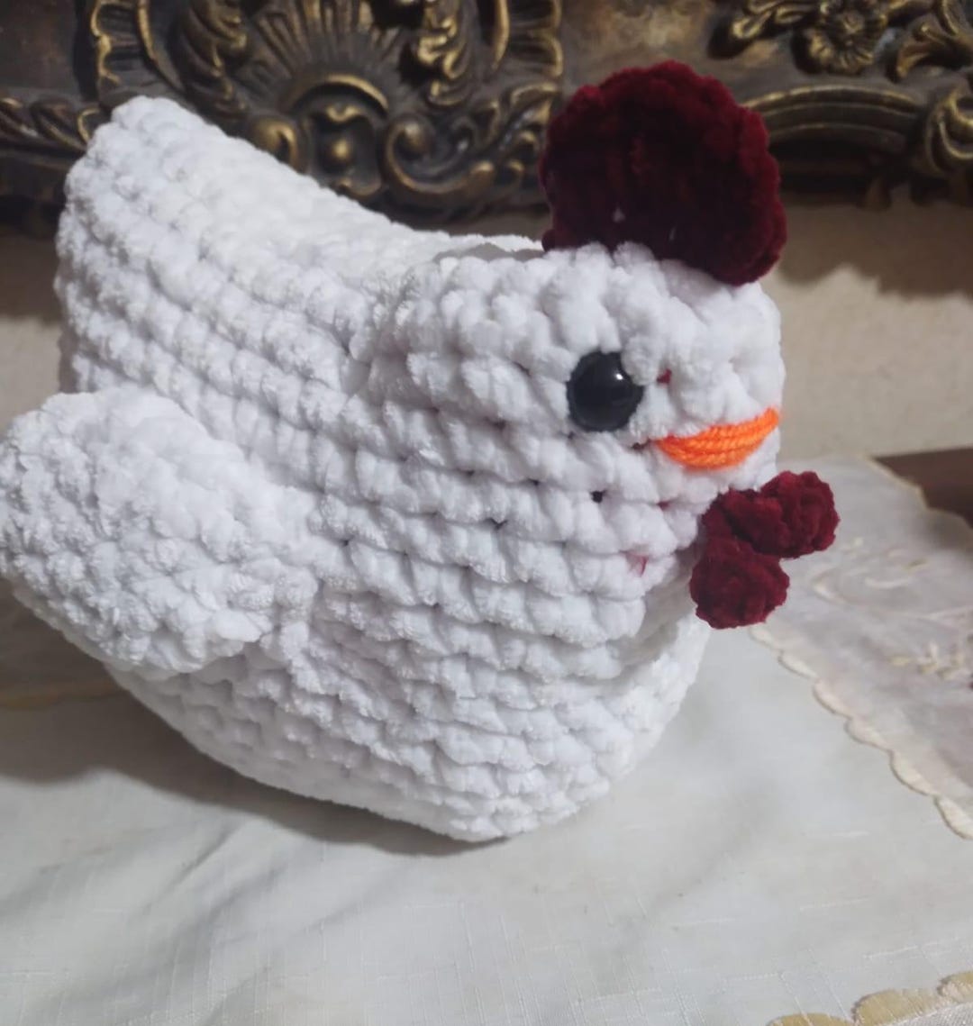 Amigurumi Chicken Crochet Toy Pattern Easy Cute Chicken No Sew Chicken ...