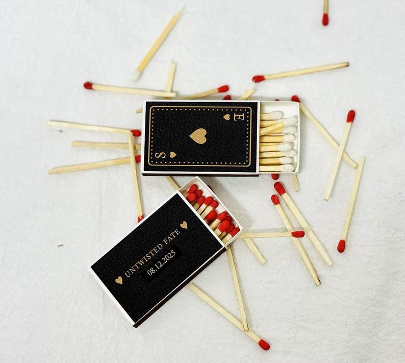 Custom Matchboxes, Wedding Macthes, Custom Wedding Match Book, Custom ...