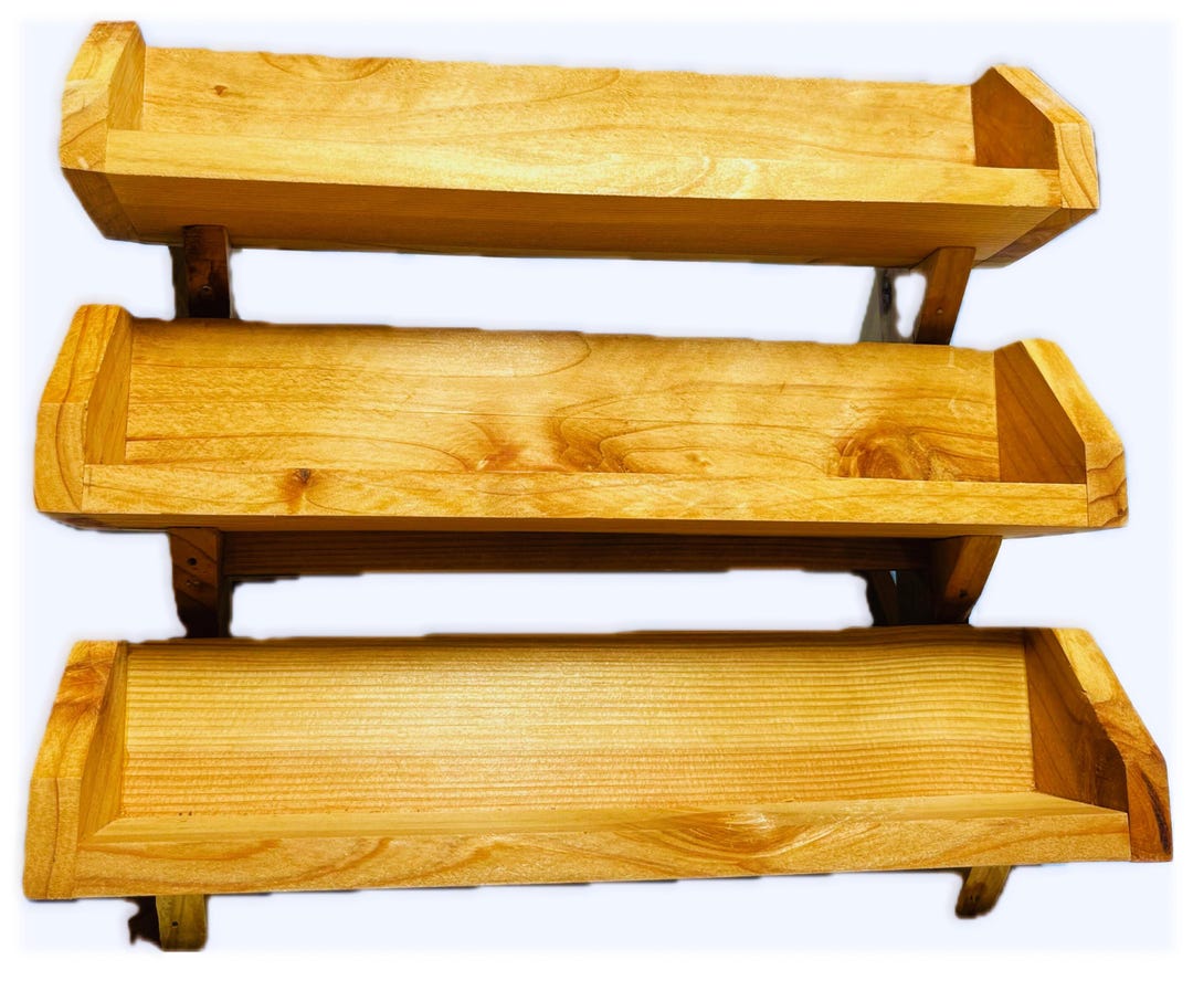Solid Cedar 3-tier Countertop Planter for Herbs or Succulents - Etsy