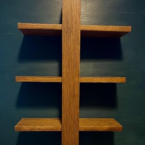 Solid Oak Sliding Shelves, 3-tier, Adjustable, 16x24x6 Inches (30 ...