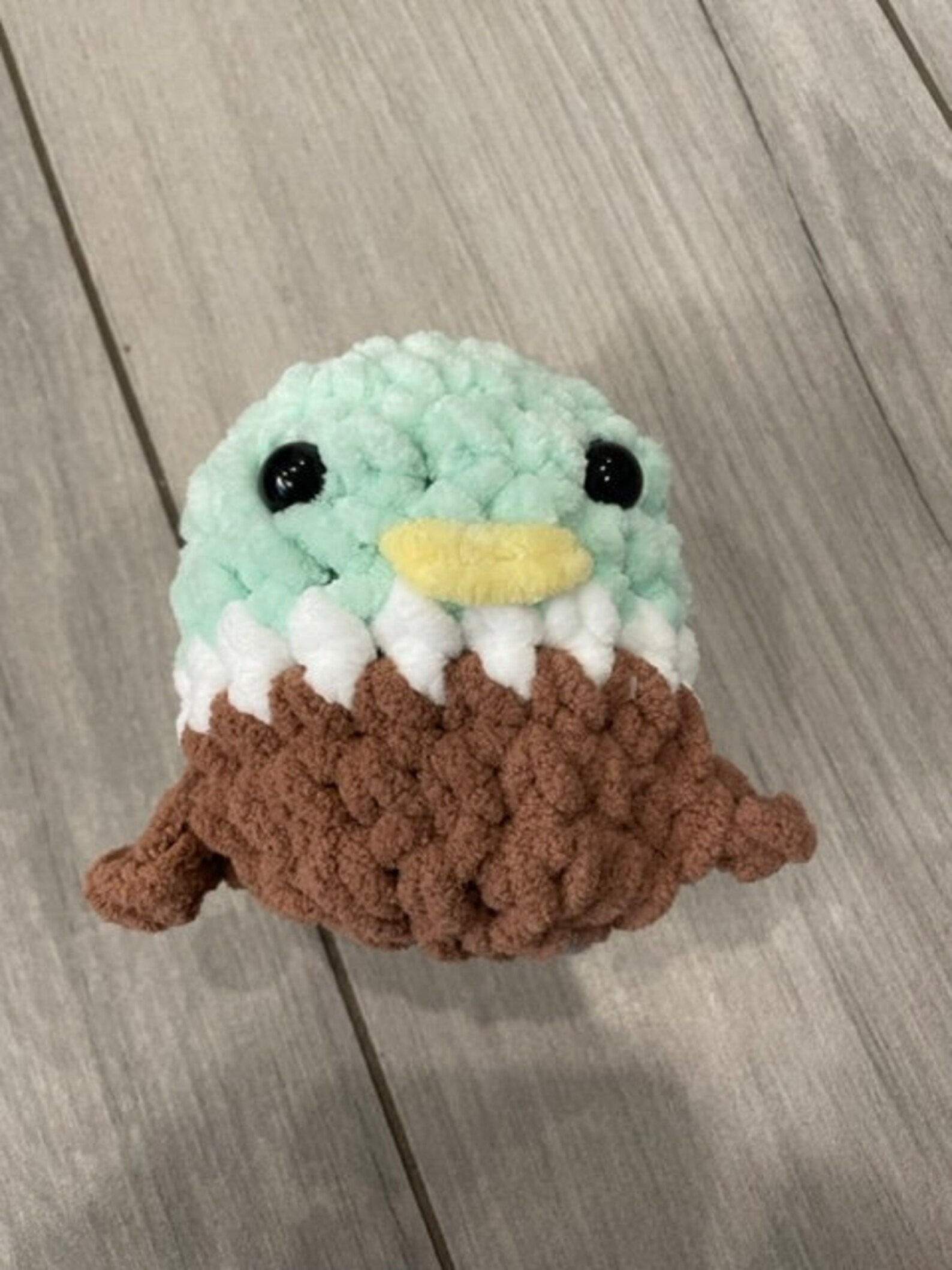 Crochet Duck Plushie Toy Amigurumi Handmade Gift Idea. Soft and Cuddly ...