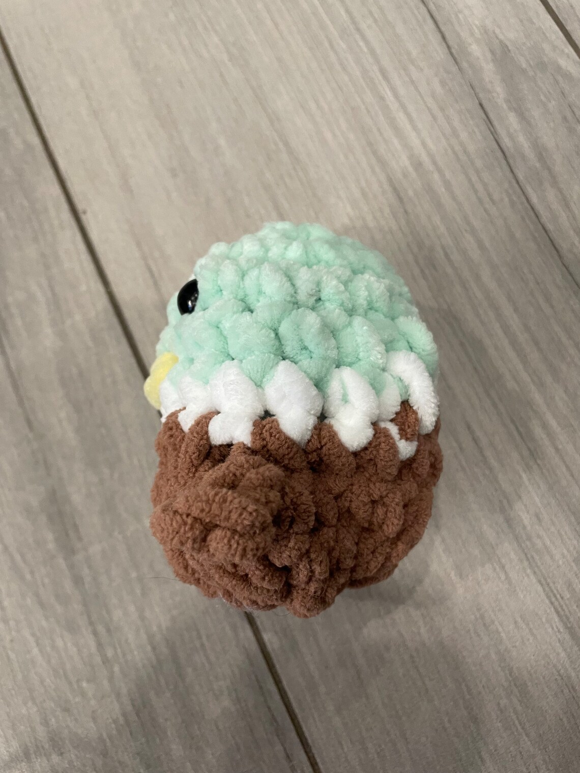 Crochet Duck Plushie Toy Amigurumi Handmade Gift Idea. Soft and Cuddly ...