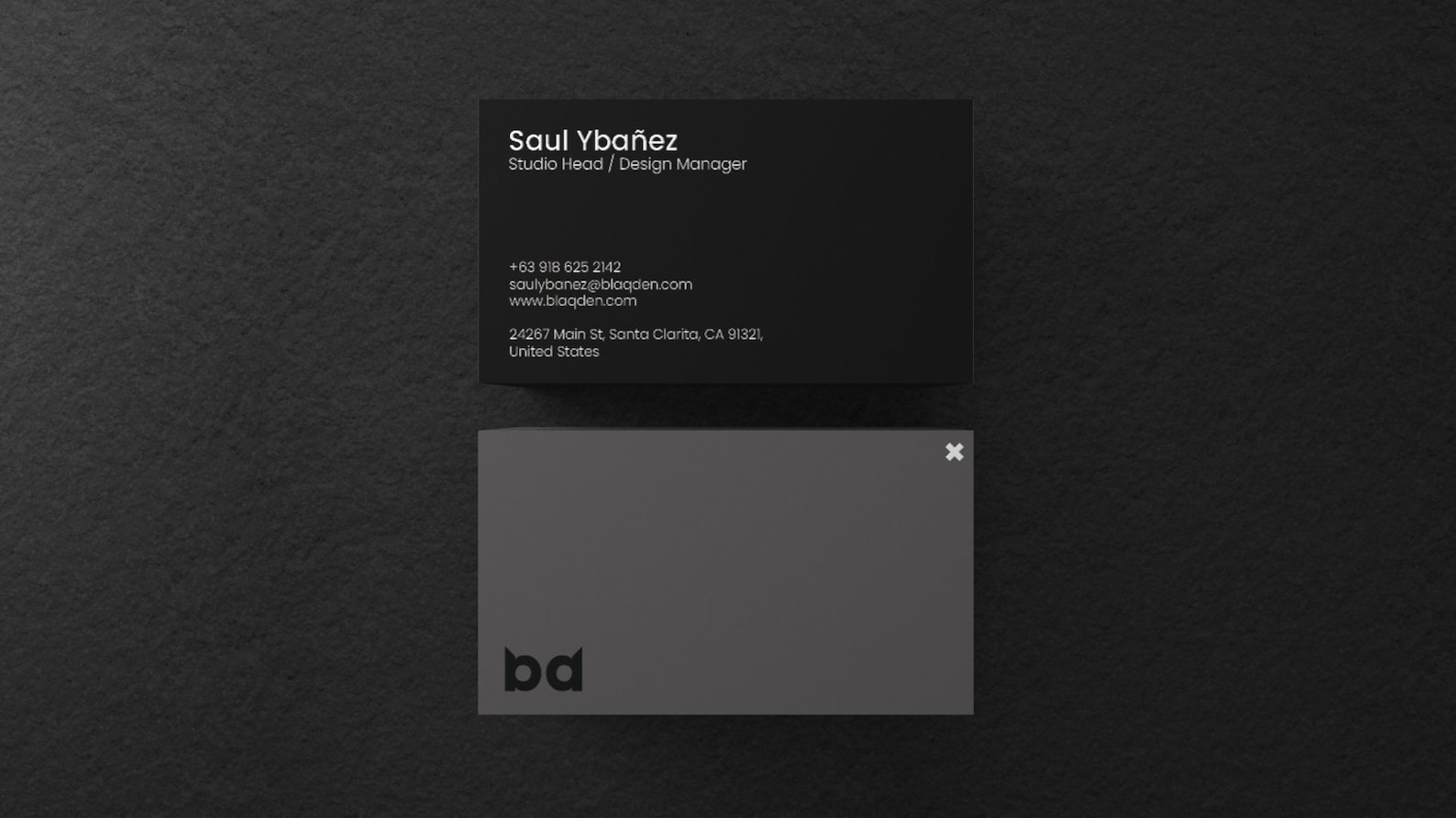 Black Minimalist, Business Card Template, Modern Business Cards ...