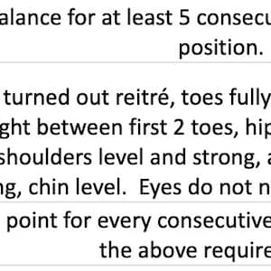 Ballet Pointe Readiness Assessment- Instructor Score Card, Take-home ...