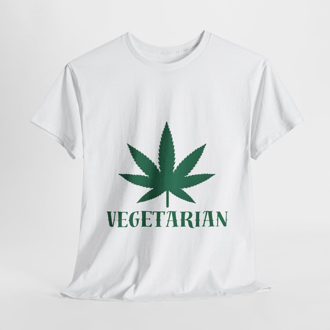 Marijuana Leaf & Plant-based T-shirt | Plant-based Lifestyle Tee ...