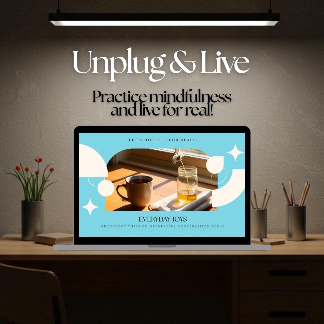 30 Digital Detox Conversation Cards – Mindfulness & Unplug Prompts for Couples, Families and ...