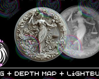 Digital Height Map Depth Map File for Lightburn 3d Laser PNG Download ...