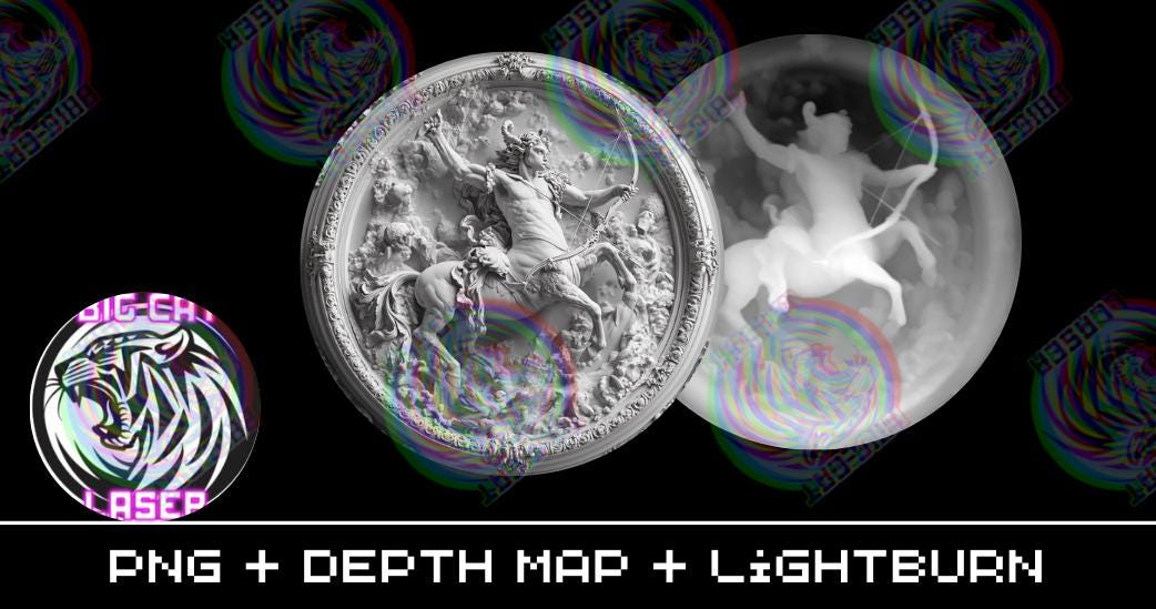 Digital Height Map Depth Map File for Lightburn 3d Laser PNG Download ...