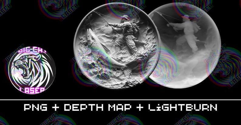 Digital Height Map Depth Map File for Lightburn 3d Laser PNG Download ...