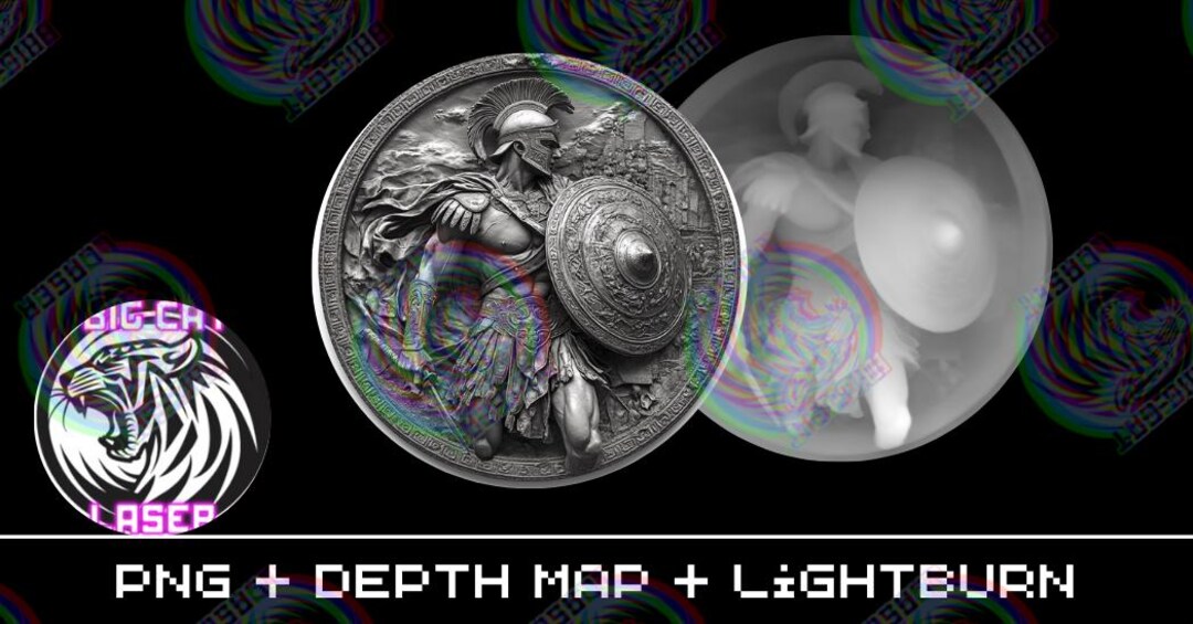Digital Height Map Depth Map File for Lightburn 3d Laser PNG Download ...