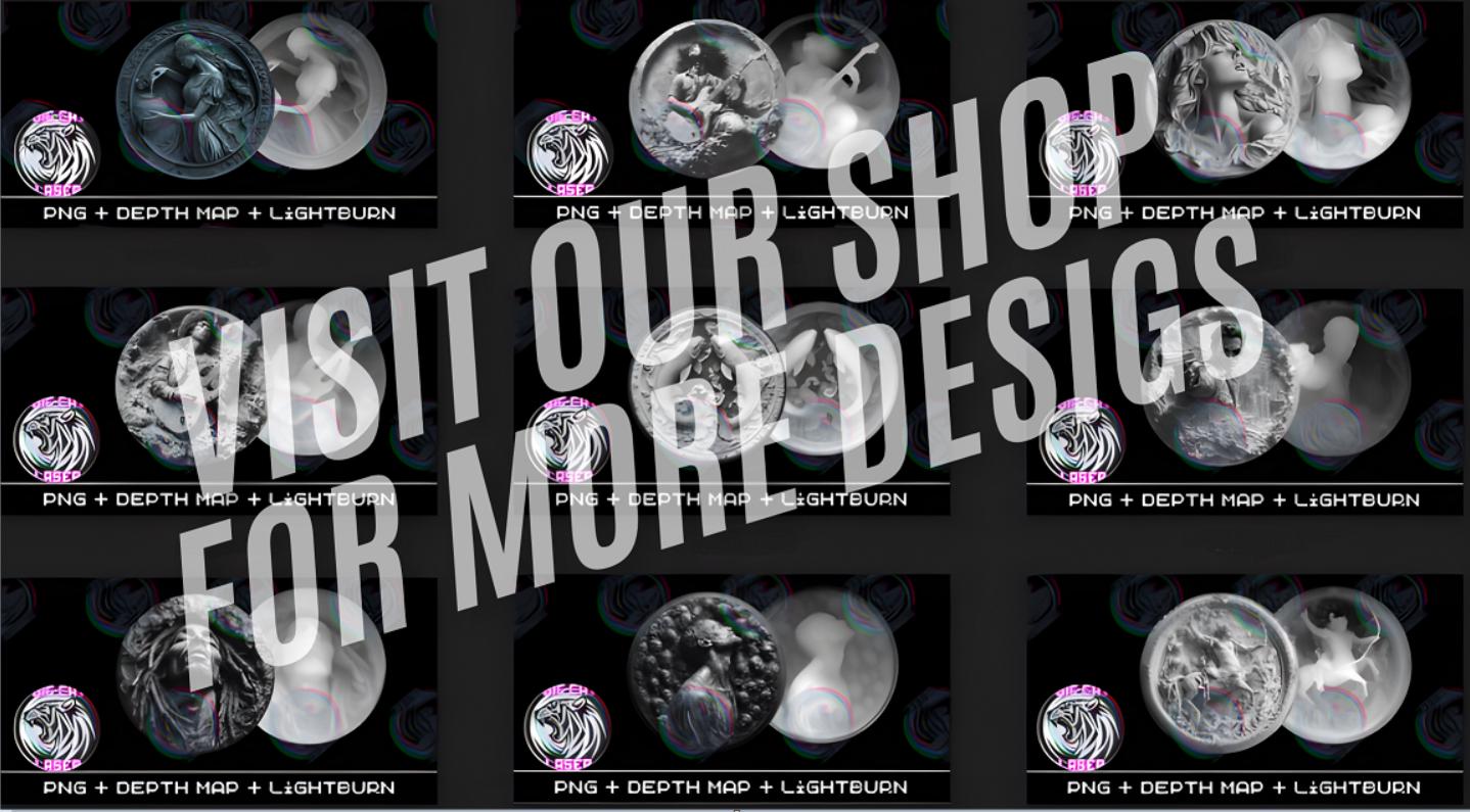 Digital Height Map Depth Map File for Lightburn 3d Laser PNG Download ...