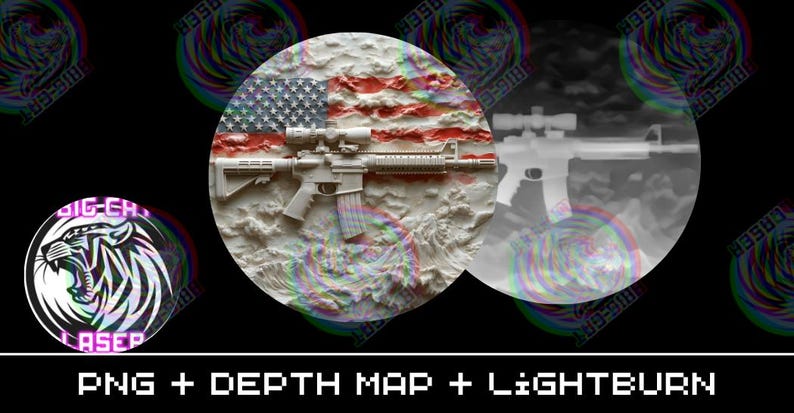 Digital Height Map Depth Map File for Lightburn 3d Laser PNG Download ...