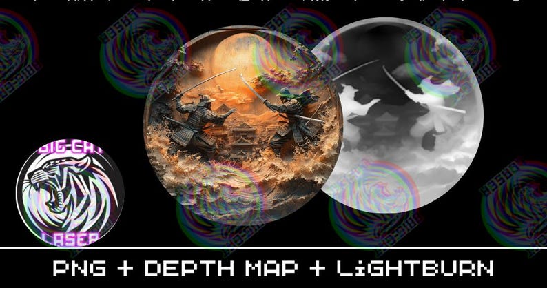 Digital Height Map Depth Map File for Lightburn 3d Laser PNG Download ...