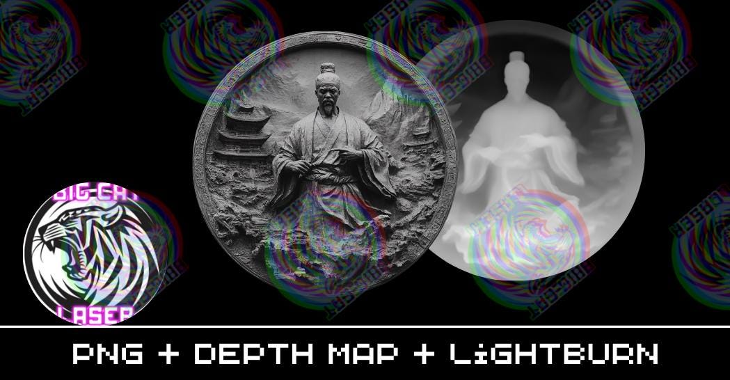 Digital Height Map Depth Map File for Lightburn 3d Laser PNG Download ...
