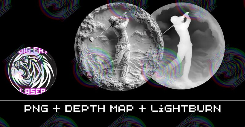 Digital Height Map Depth Map File for Lightburn 3d Laser PNG Download ...