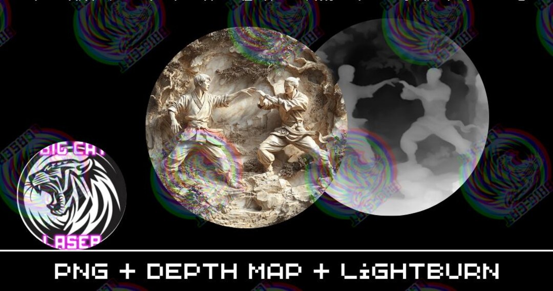 Digital Height Map Depth Map File for Lightburn 3d Laser PNG Download ...