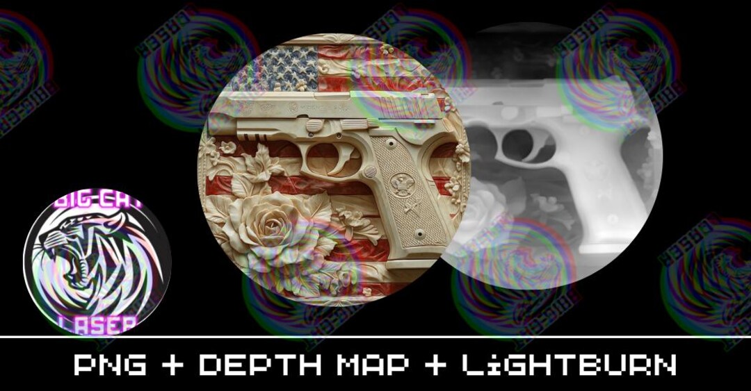 Digital Height Map Depth Map File for Lightburn 3d Laser PNG Download ...