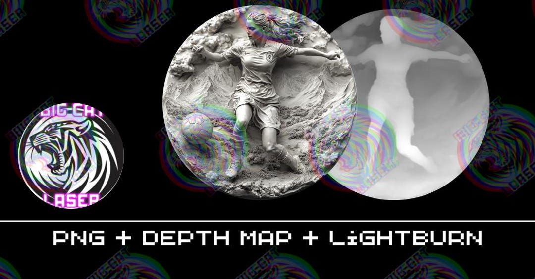 Digital Height Map Depth Map File for Lightburn | 3d Laser PNG Download ...