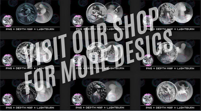 Digital Height Map Depth Map File for Lightburn 3d Laser PNG Download ...