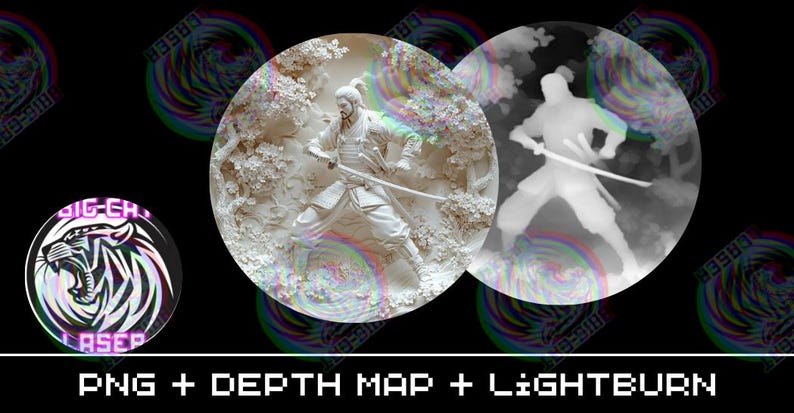 Digital Height Map Depth Map File for Lightburn 3d Laser PNG Download ...