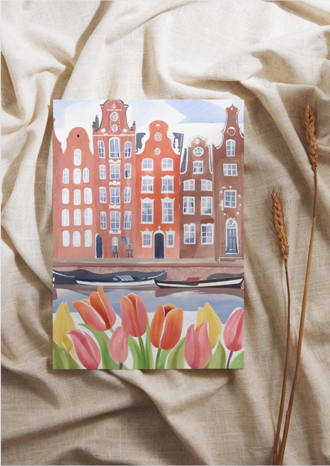 Map of Houses in Amsterdam - Etsy