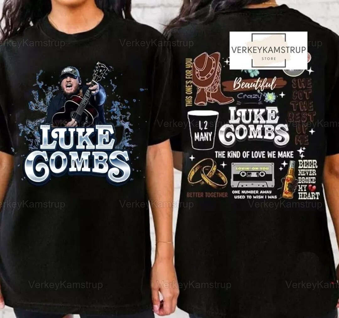 Luke Combs 2024 Tour Shirt, Luke Combs Merch, Growing up and Getting ...