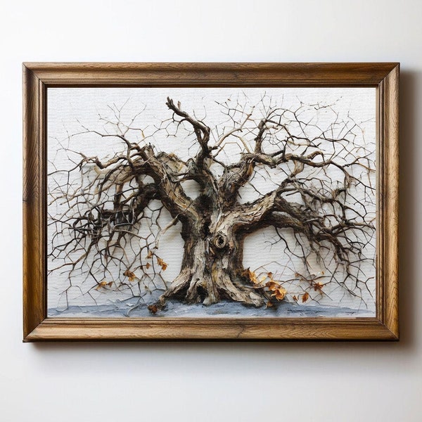 Leafless Tree Art - Etsy