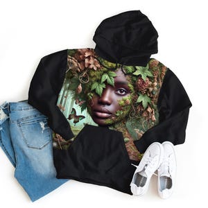 Afrocentric Mother Nature Digital Art Print: Earth Goddess Forest ...