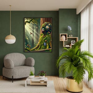 Afrocentric Mother Earth Wall Art – African American Nature Goddess ...