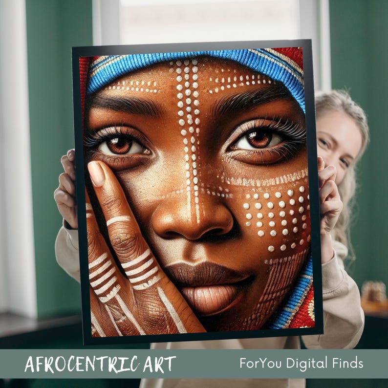 Afrocentric Ancestral Portrait Wall Art - Etsy