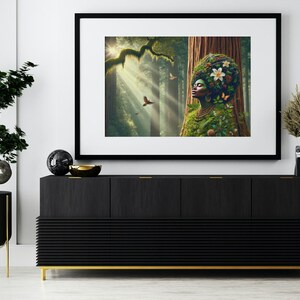 Afrocentric Mother Earth Wall Art – African American Nature Goddess ...