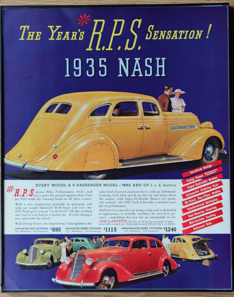 Vintage 1930s Fortune Magazine Ads framed - Etsy