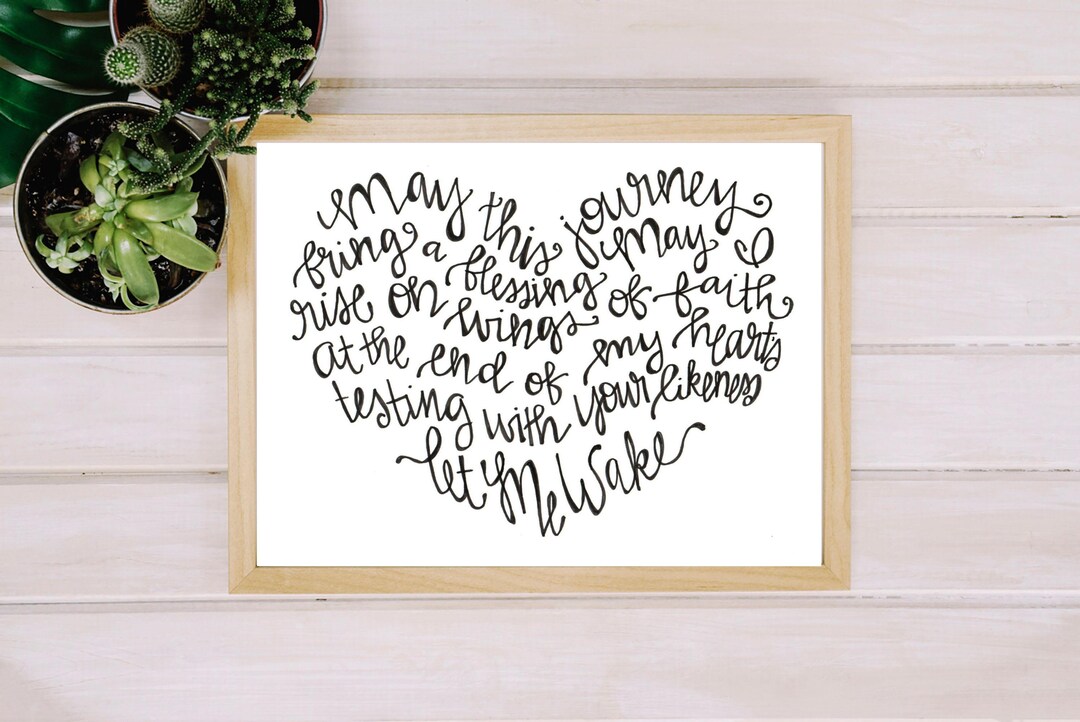 Jesus Draw Me Ever Nearer (heart)-digital Print - Etsy