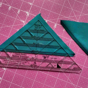Clearly Perfect Slotted Trimmers Half-square Triangle Rulers - Etsy