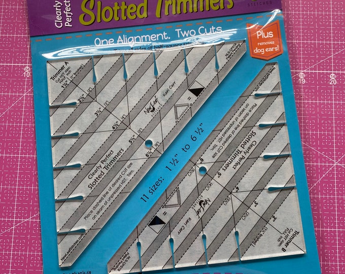 Clearly Perfect Slotted Trimmers Half-square Triangle Rulers - Etsy