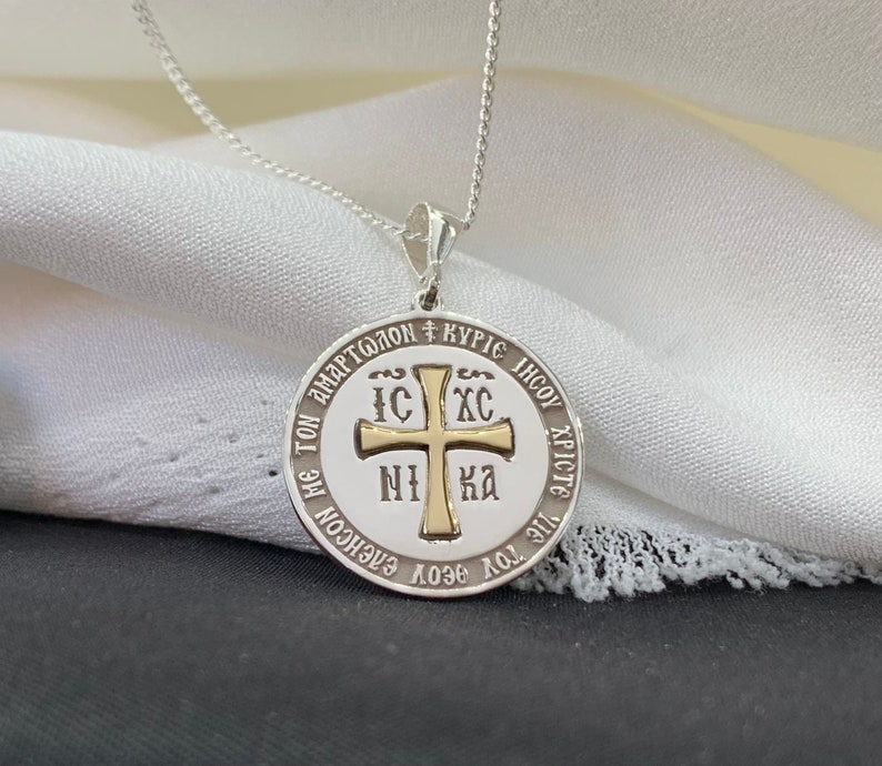 Silver Religious Necklace, IC XC Nika Necklace for Women and Men - Etsy
