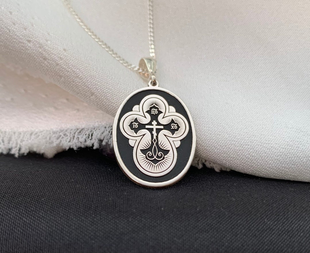 Silver Religious Necklace, IC XC Nika Necklace - Etsy