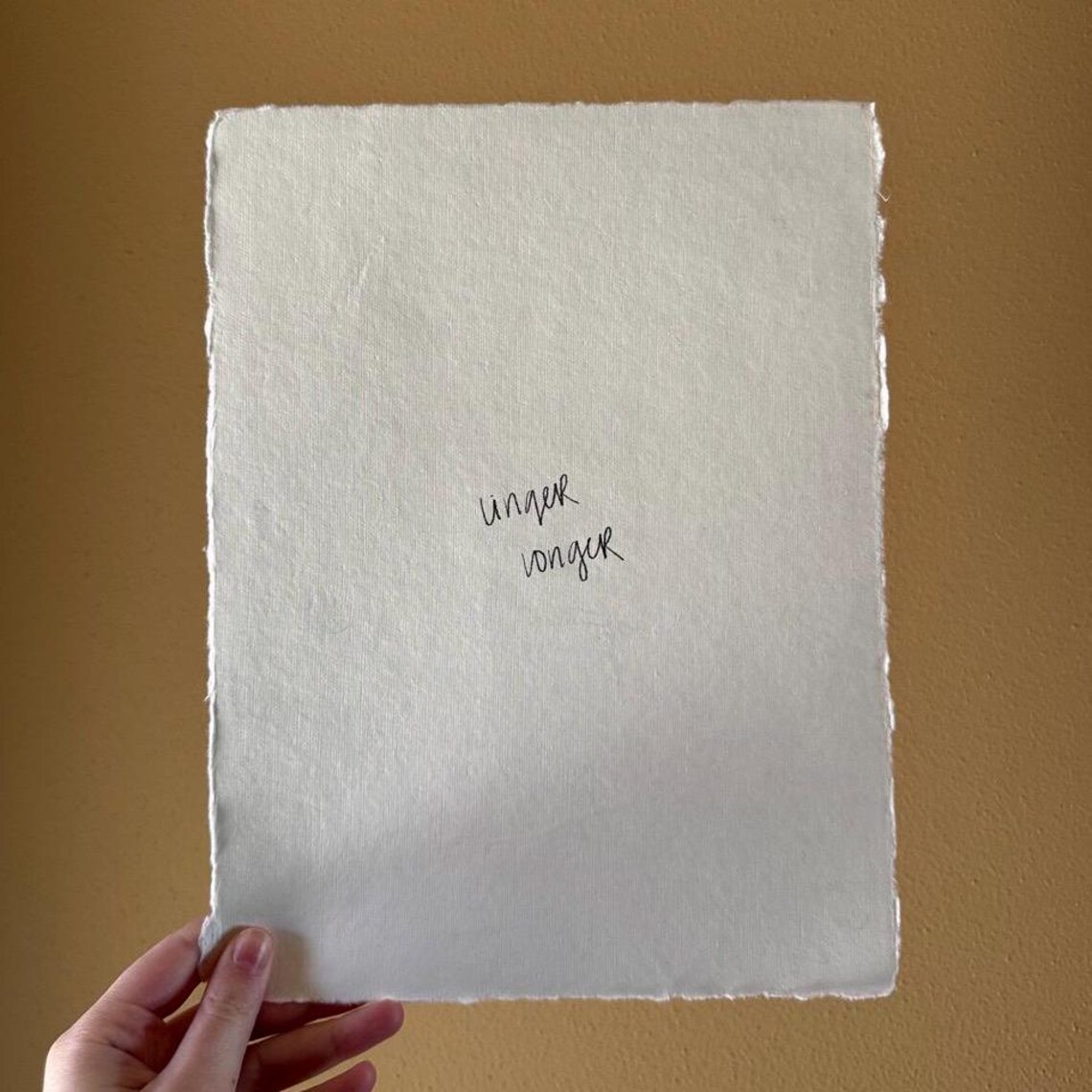 Linger Longer | Art Print, Wall Art, Quote Art, Home Decor, Minimal Art ...