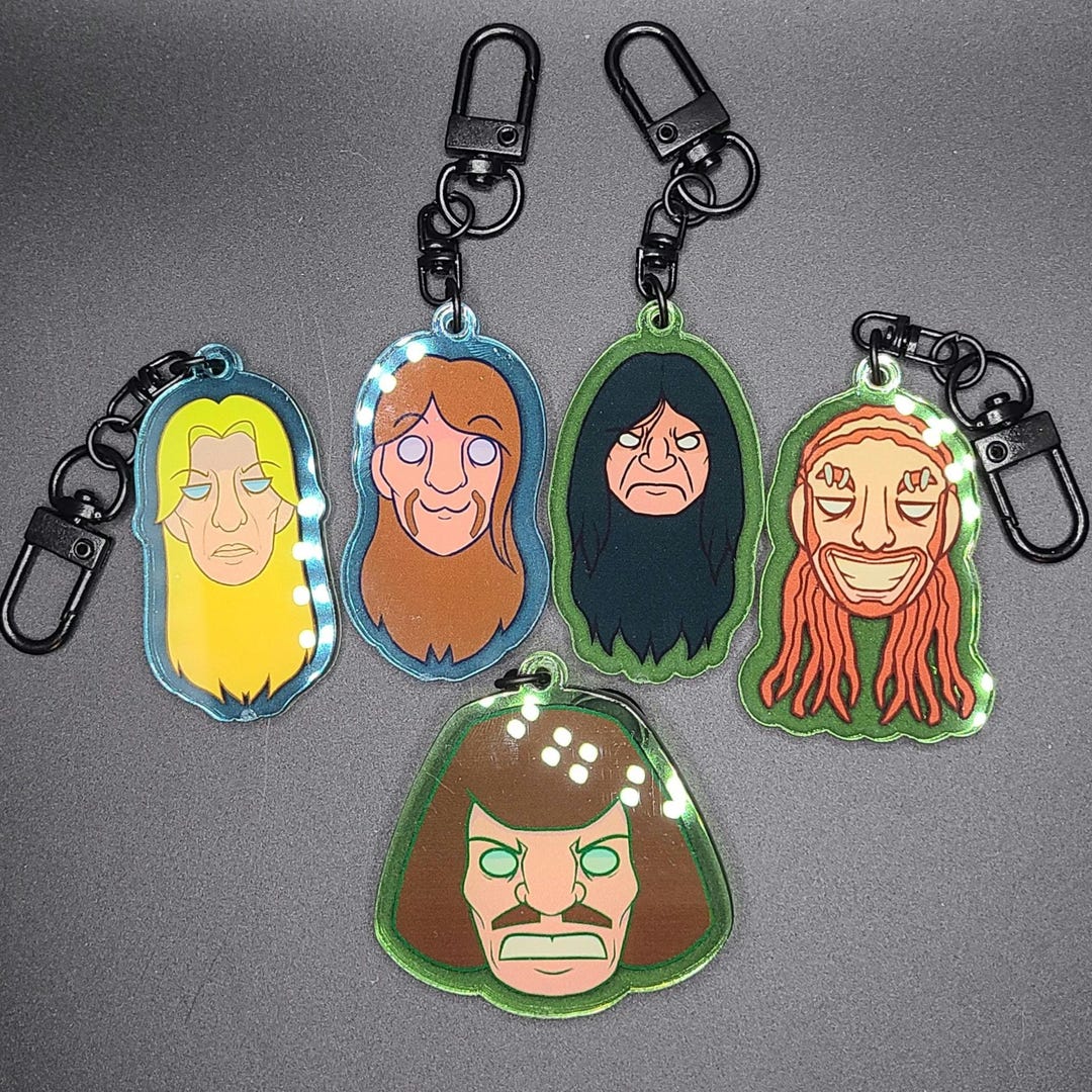 FANMADE 2in Metalocalypse Dethklok Dethlights Keychains - Etsy