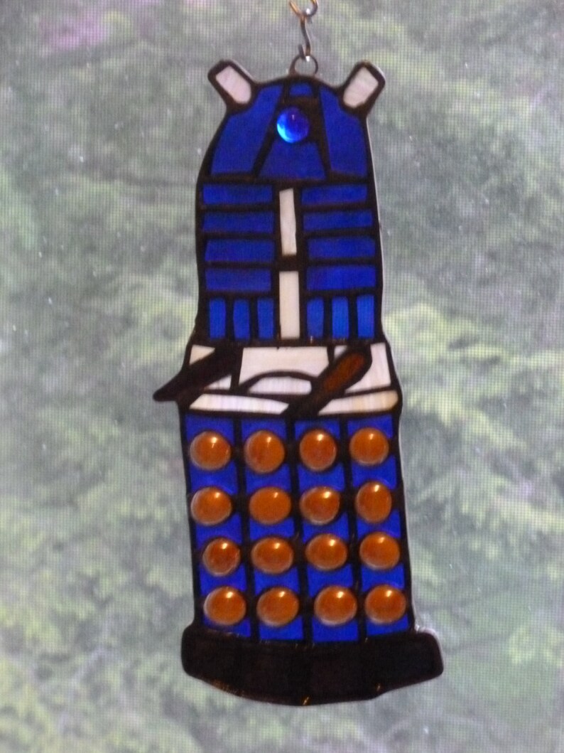 DALEK Dr Who Stained Glass Seriously Cool | Etsy