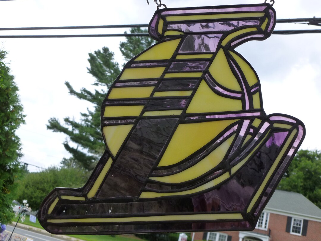 NBA Los Angeles LA Lakers Inspired Stained Glass - Etsy